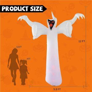 Holiday | 12 Ft Tall Halloween Inflatable Terrible Giant Spooky Grim ...